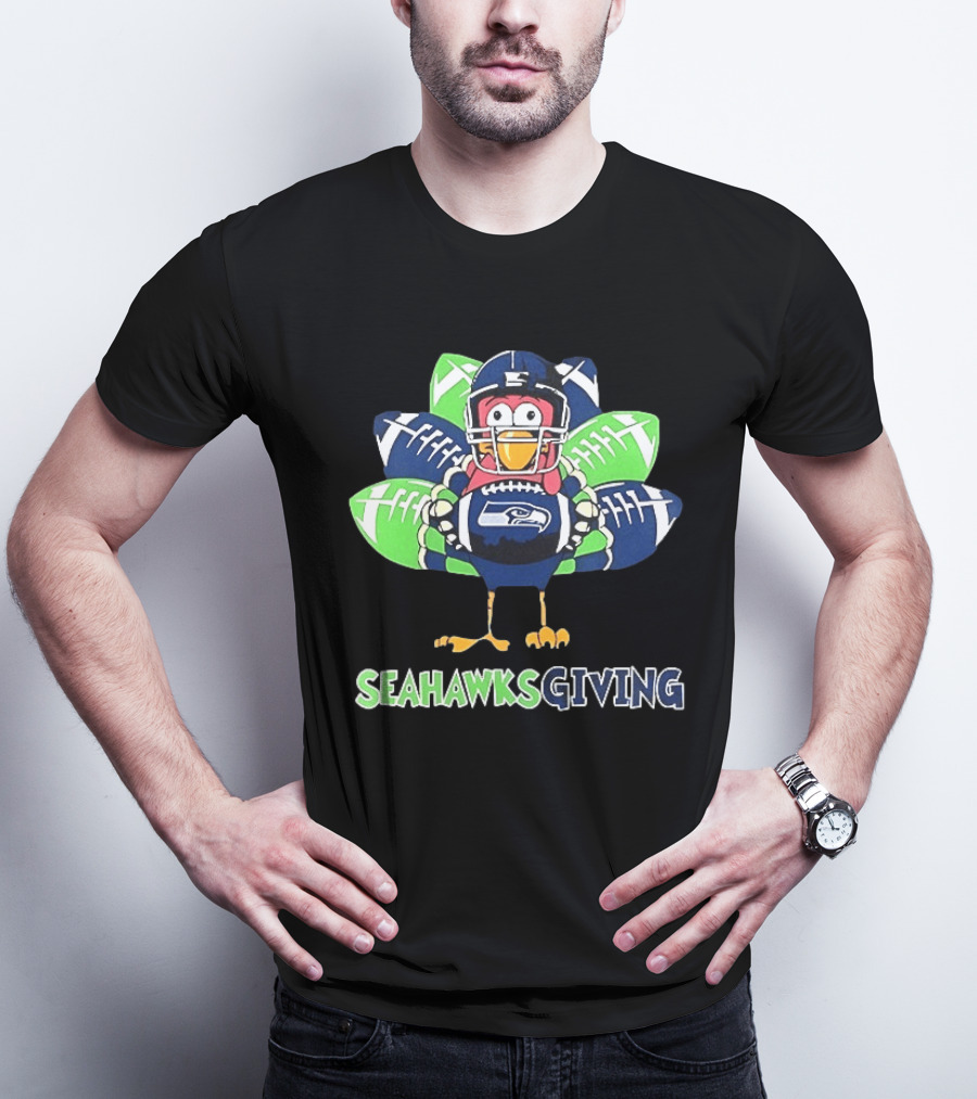 Seahawksgiving Turkey Seattle Seahawks Football Thanksgiving 2025 T-Shirt