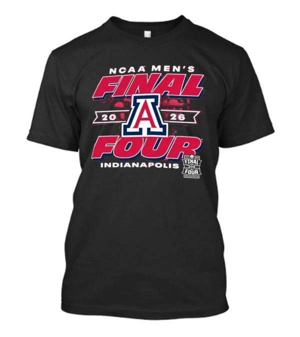 NCAA Men's Final Four 2026 Arizona Wildcats Indianapolis T-Shirt