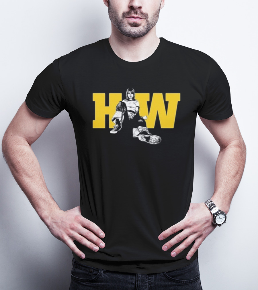 Hw Negative Self Talk No I Won't Hear It Knight Defender Sitting On HW Yellow Letters T-Shirt