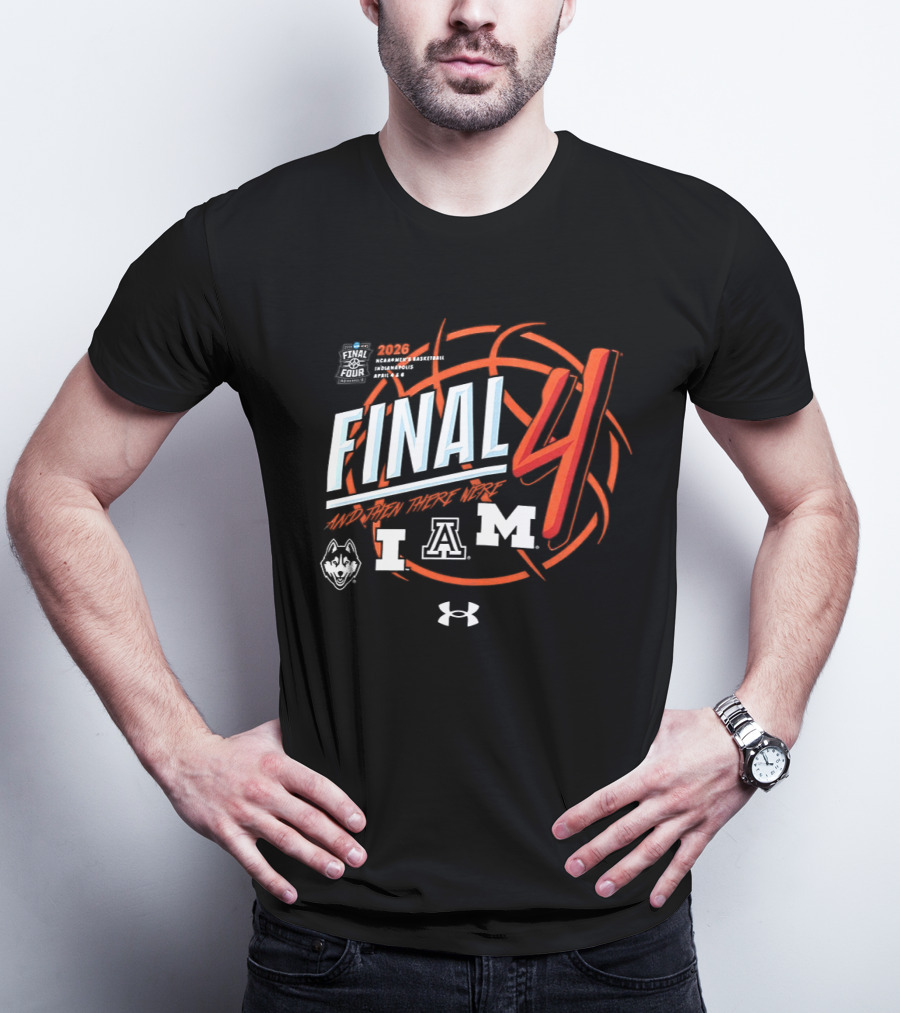 NCAA Men's Basketball Final Four 2026 Arizona UConn Illinois Maryland T-Shirt