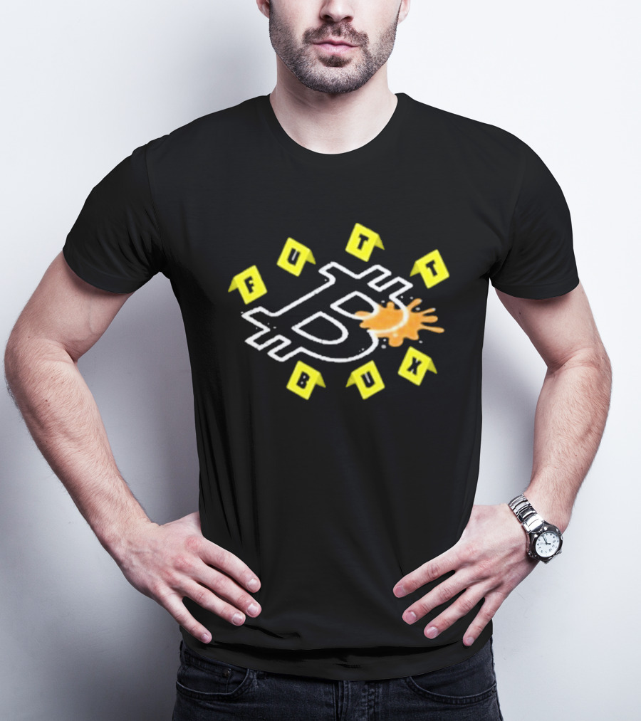 Windscribe Bitcoin Crime Scene Futt Bux T-Shirt
