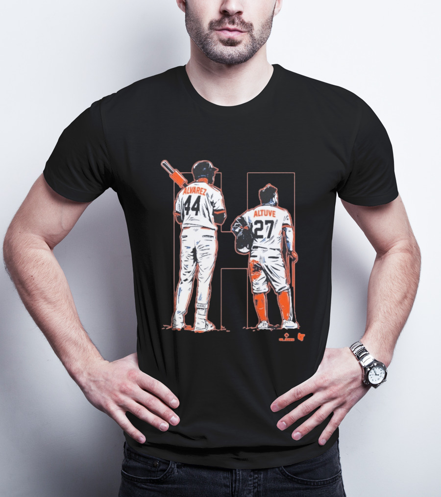 Yordan Alvarez Jose Altuve 44 27 Houston Baseball Astros H Duo T-Shirt