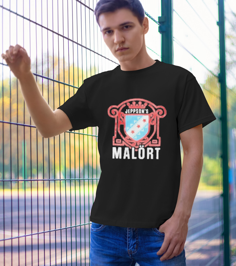 Jeppson's Malört Crest With Chicago Style Star Shield T-Shirt