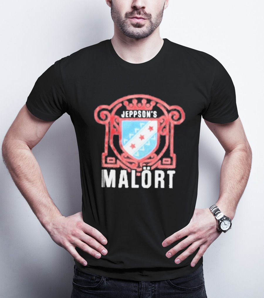 Jeppson's Malört Crest With Chicago Style Star Shield T-Shirt