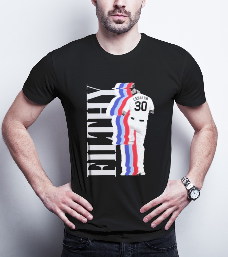 Obvious Edward Cabrera Filthy 30 Red Blue Streak Baseball T-Shirt
