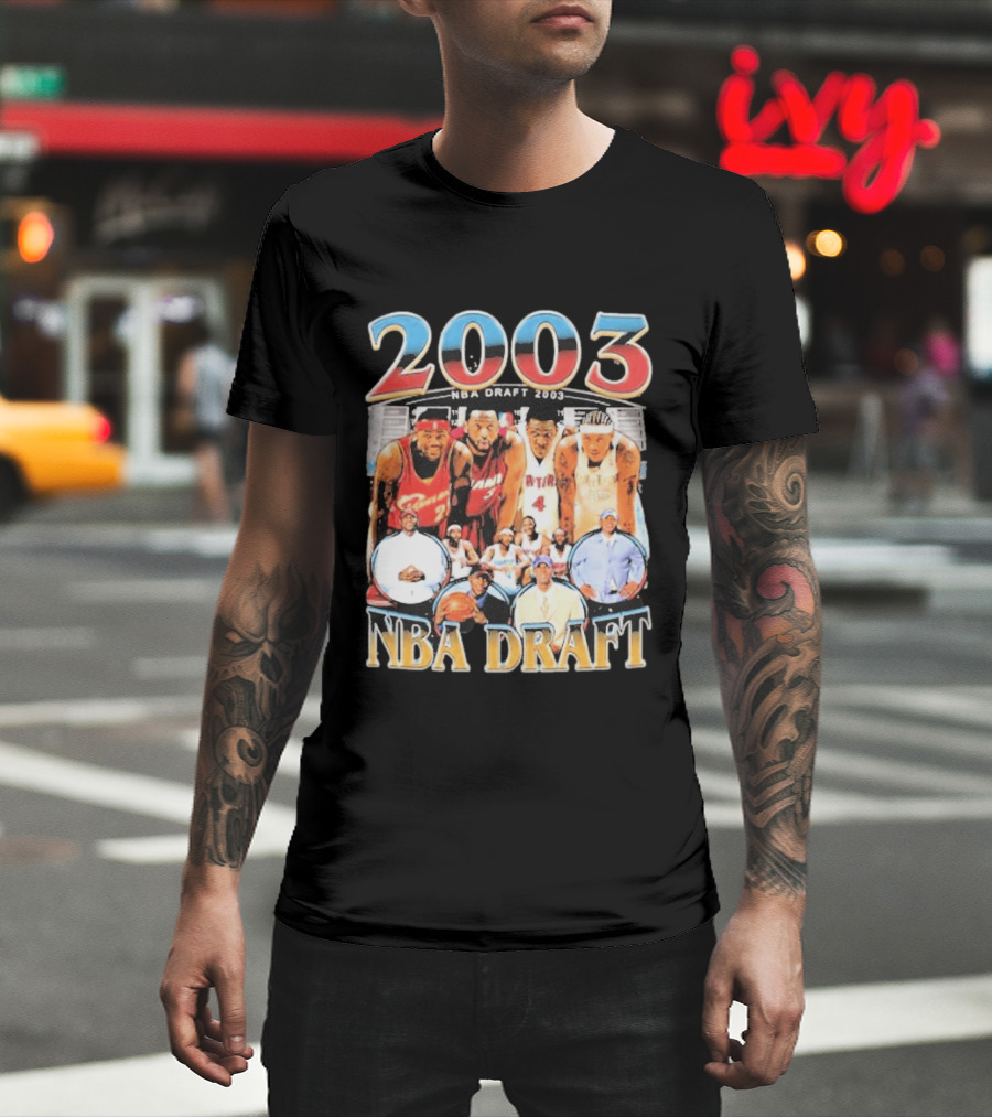 2003 NBA Draft James Anthony Bosh Wade T-Shirt