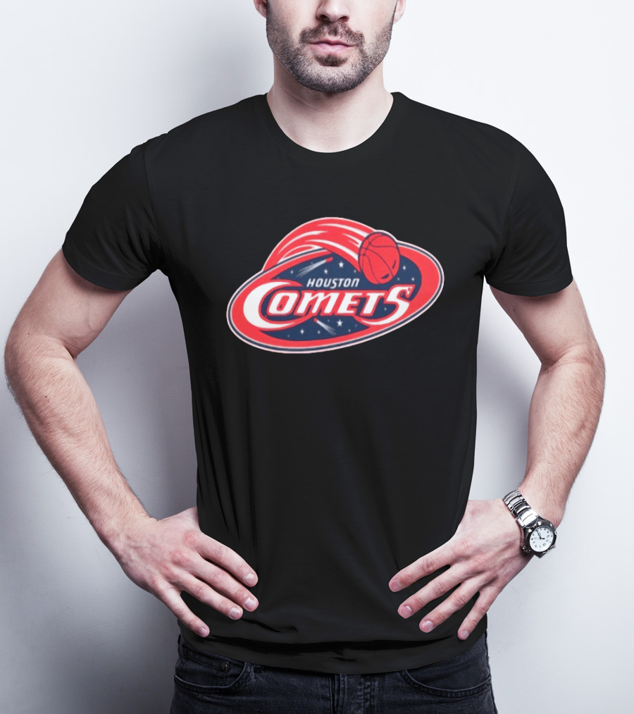 Red Vanvleet Rockin A Houston Comets Basketball Team T-Shirt