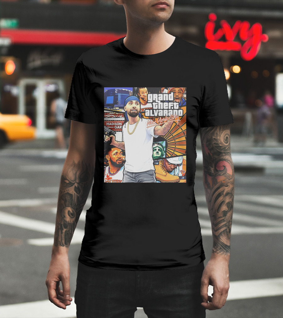 Grand Theft Alvarado New York City Madison Square Garden Knicks Energy T-Shirt