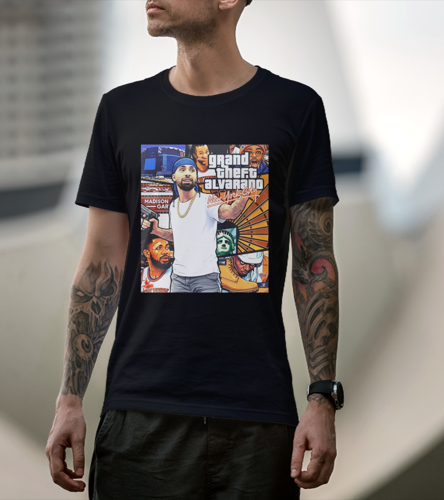 Grand Theft Alvarado New York City Madison Square Garden Knicks Energy T-Shirt