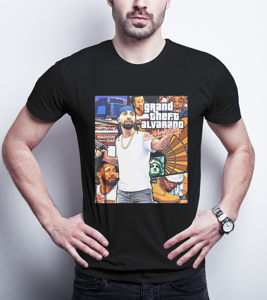 Grand Theft Alvarado New York City Madison Square Garden Knicks Energy T-Shirt