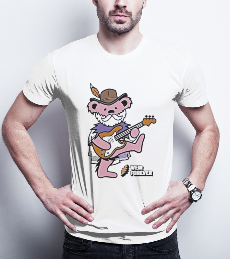 Weir Forever Purple Bear Playing Guitar Weir Tour 2026 T-Shirt