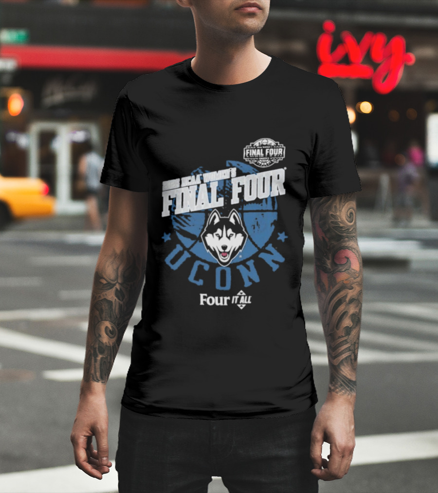 UConn Huskies 2026 NCAA Women's Final Four Four It All T-Shirt