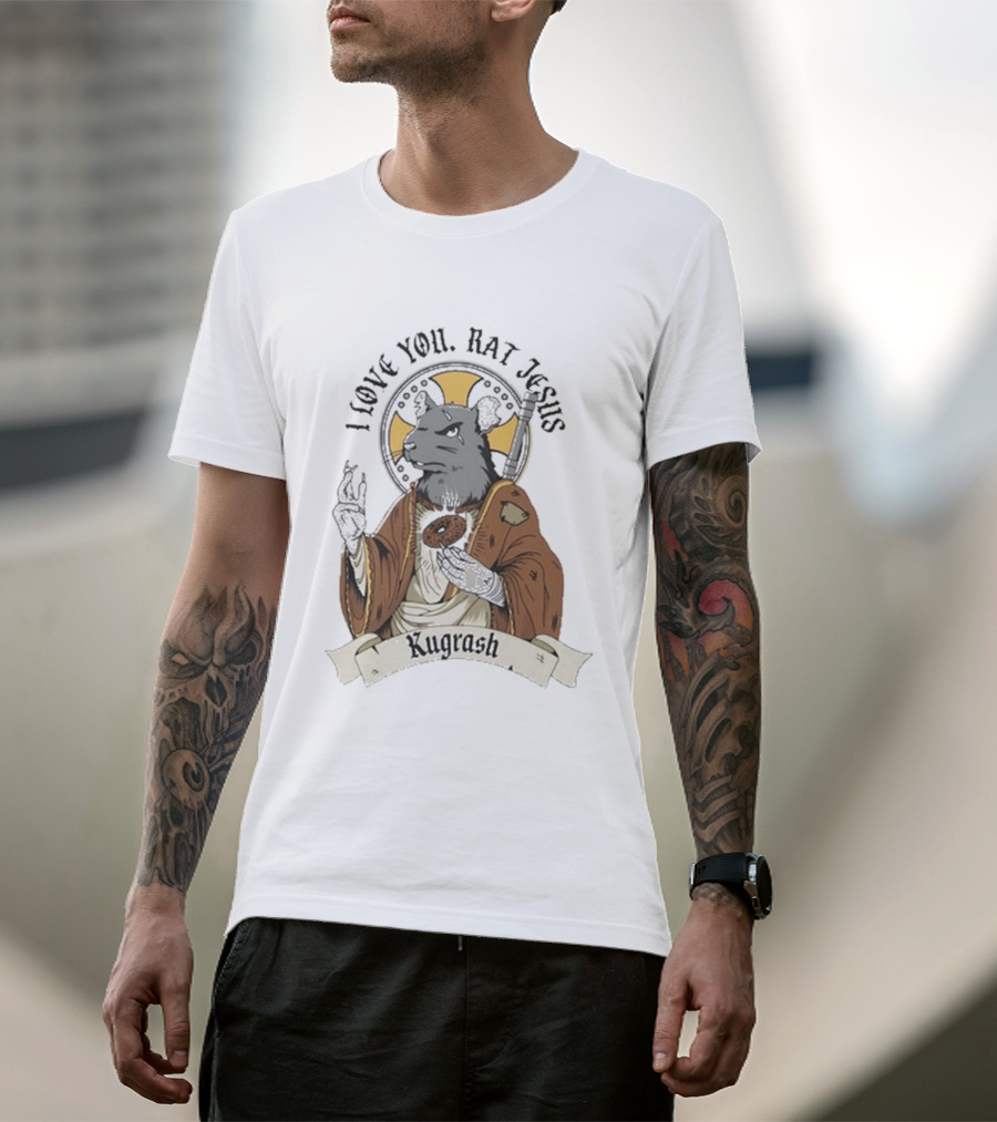 I Love You Rat Jesus Kutgraph T-Shirt