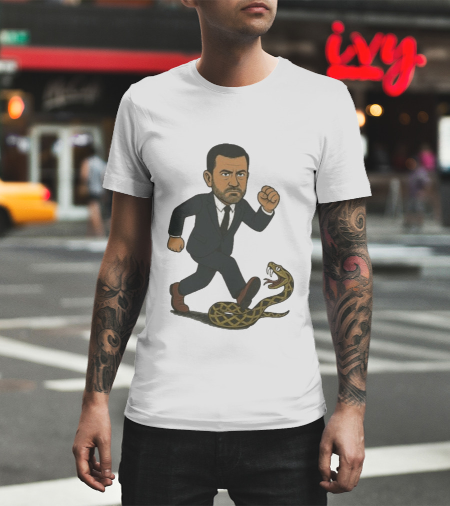 Keep On Treadin' Jimmy Kimmel Snake Suit Punch T-Shirt