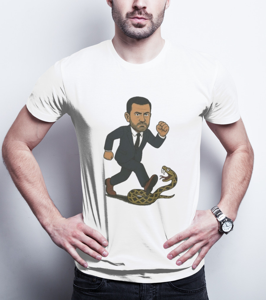 Keep On Treadin' Jimmy Kimmel Snake Suit Punch T-Shirt
