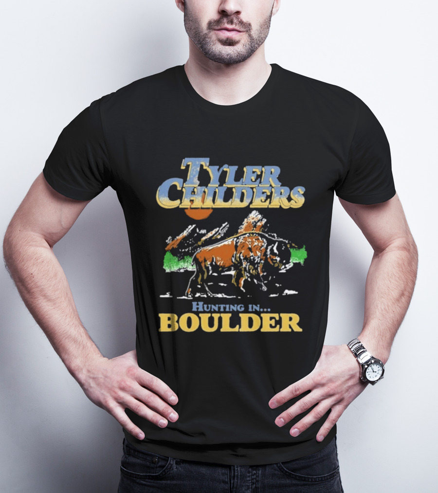 Tyler Childers Hunting In Boulder Event Buffalo Scene T-Shirt