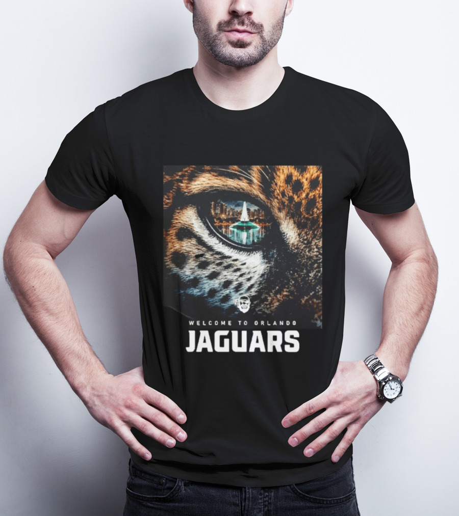 Welcome To Orlando Jaguars Eye Cityscape T-Shirt