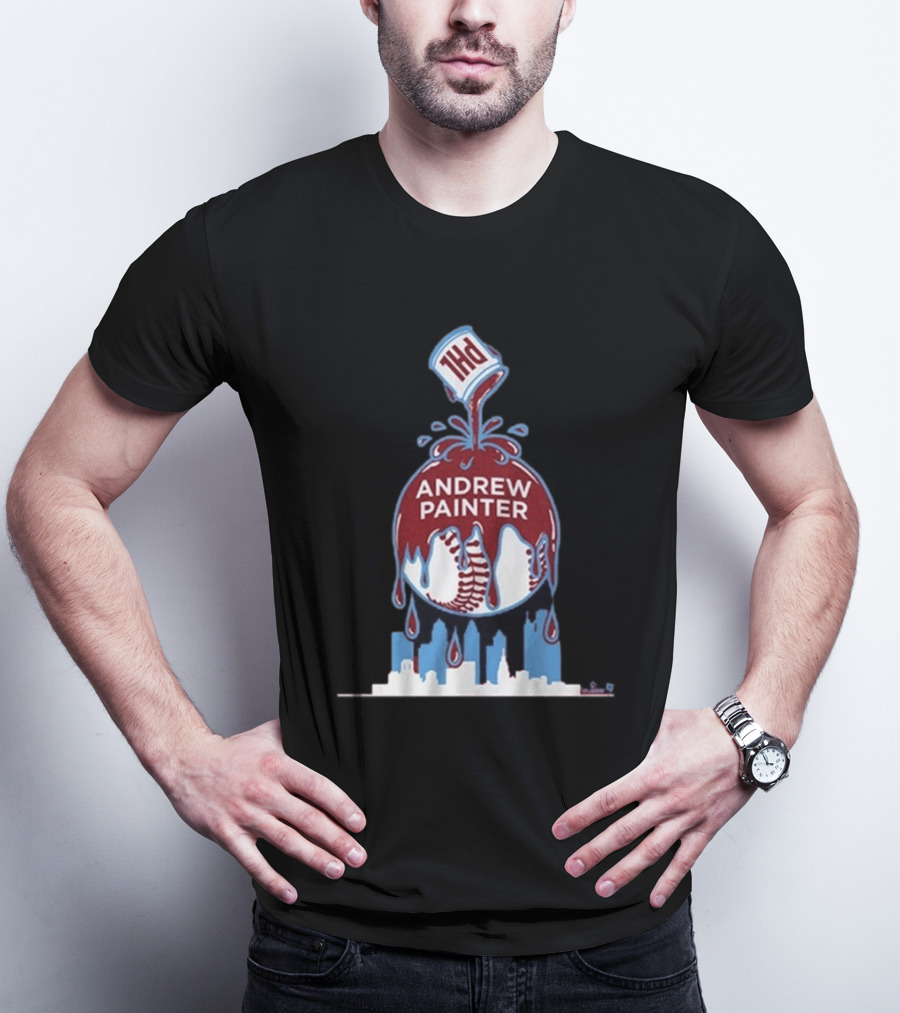 Andrew Painter Philadelphia Baseball Paint The Town T-Shirt