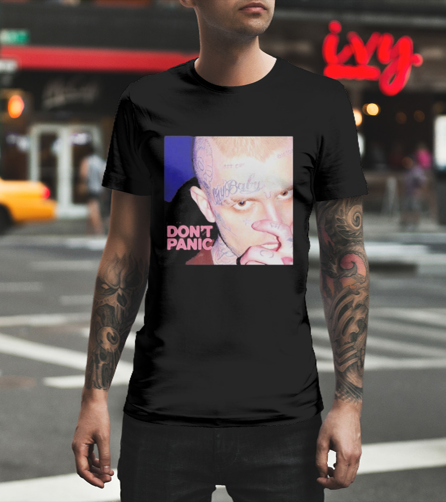 Lil Peep Don't Panic Single Cover Tattoo T-Shirt