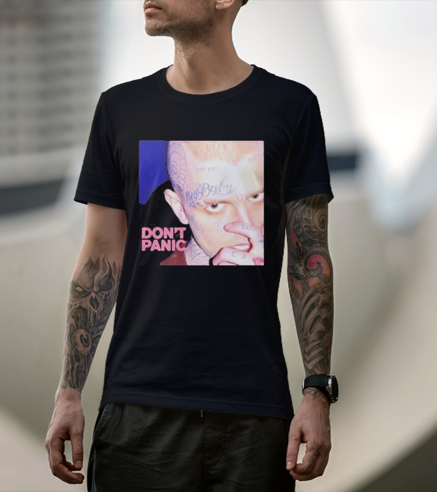 Lil Peep Don't Panic Single Cover Tattoo T-Shirt
