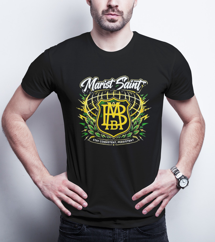 Marist Saint Stay Consistent Persistent Rugby League T-Shirt