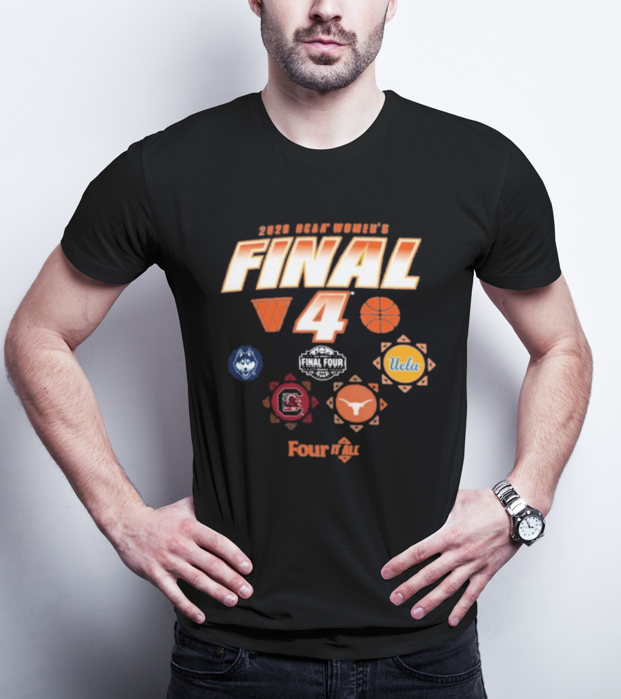 2026 NCAA Women's Final Four UConn UCLA South Carolina Texas T-Shirt