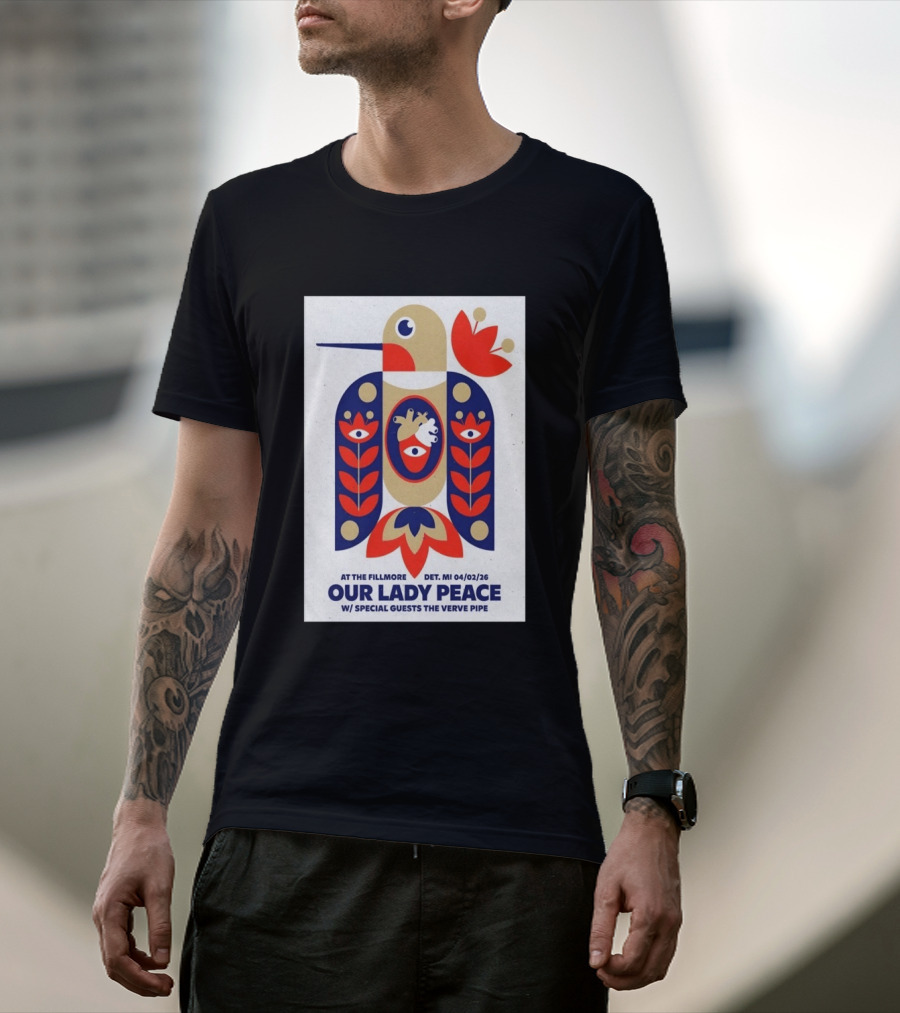 Our Lady Peace At The Fillmore Detroit April 2 2026 With Special Guests The Verve Pipe T-Shirt