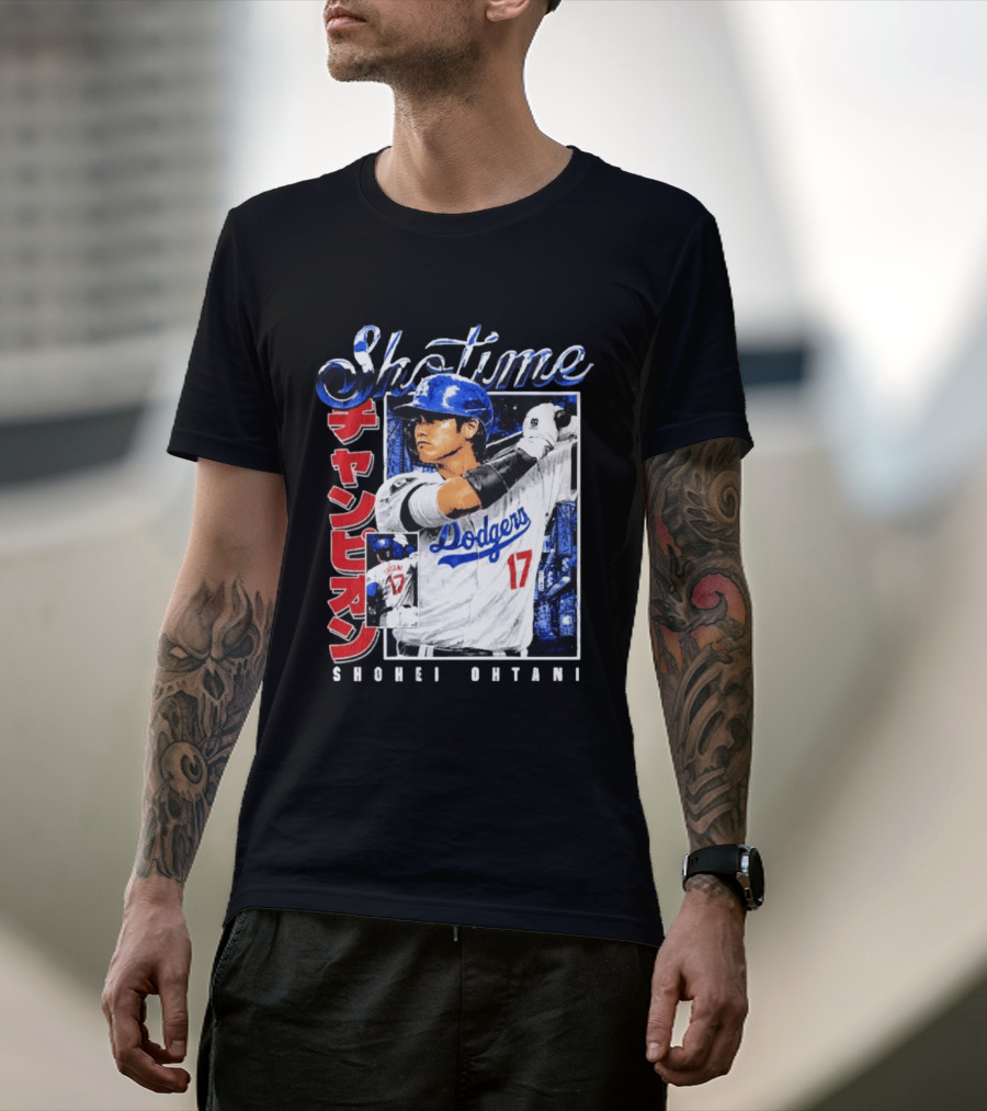 Sho Time Shohei Ohtani Dodgers 17 Baseball Sportswear T-Shirt