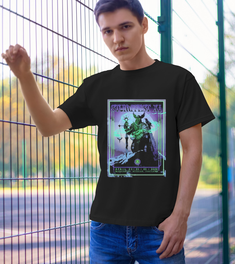 Stumpfest XI Concert Tour April 23 24 25 2026 Mississippi Studios Portland Viking Raven Mythology T-Shirt