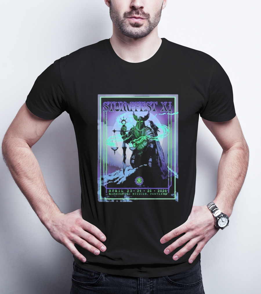 Stumpfest XI Concert Tour April 23 24 25 2026 Mississippi Studios Portland Viking Raven Mythology T-Shirt