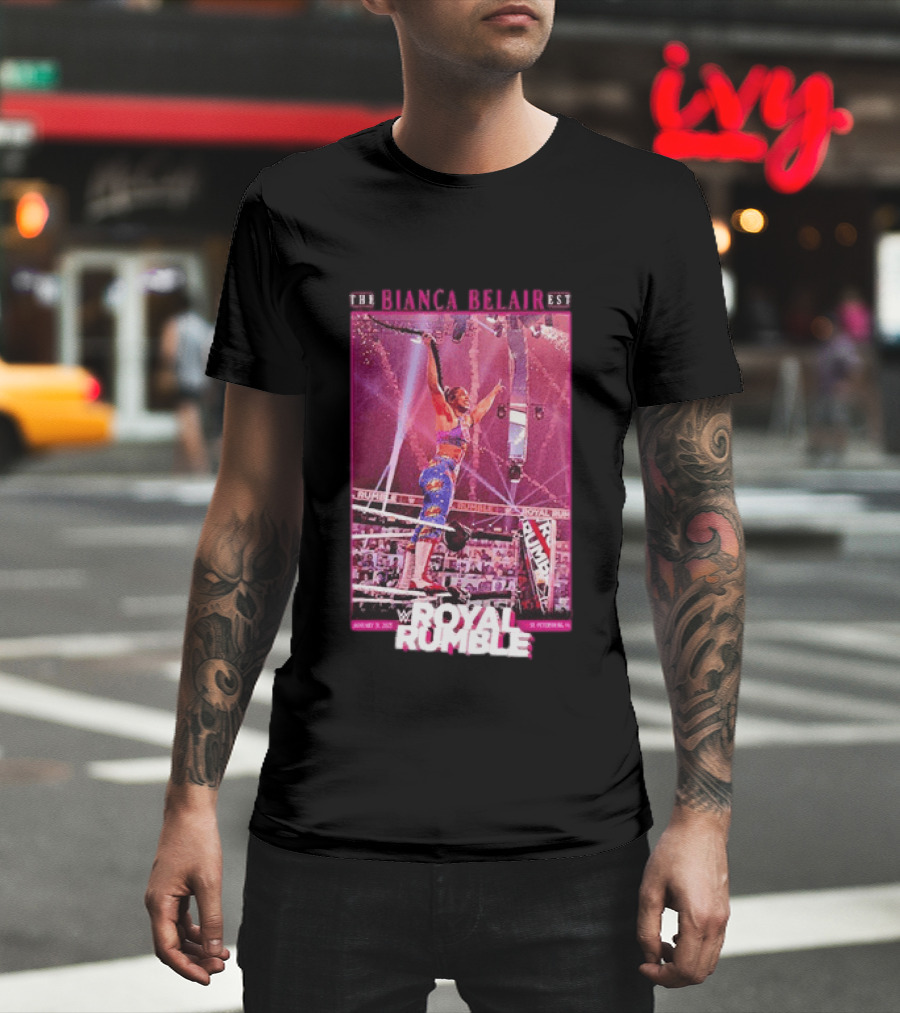 The EST WWE Bianca Belair Royal Rumble January 31 2021 St Petersburg Florida T-Shirt