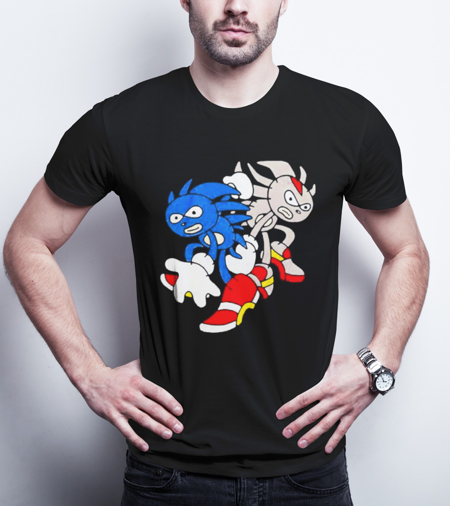 The Hedgehog Sanic And Shedew Adventure Meme Humor T-Shirt