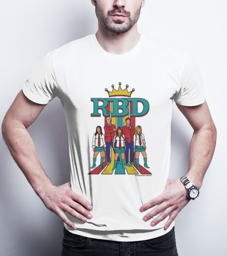 RBD Logo With Crown And Colorful Band Members T-Shirt