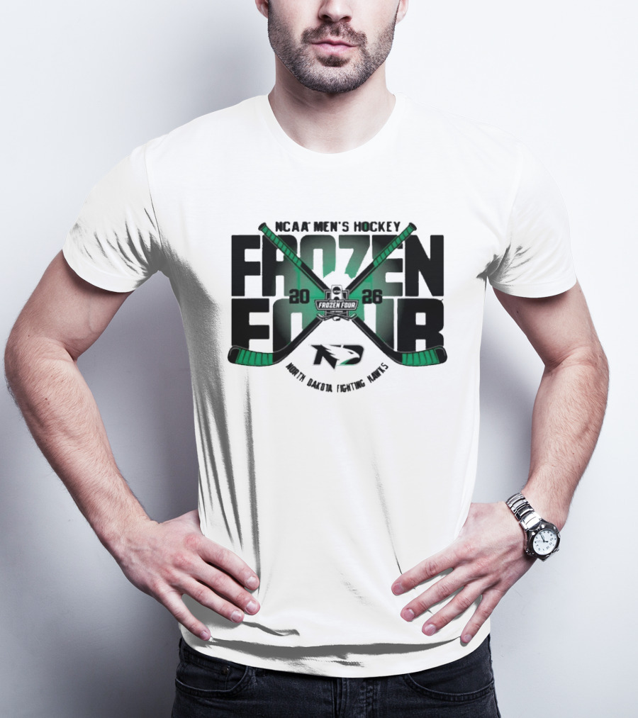 University Of North Dakota Men's Hockey 2026 Frozen Four ND Pride Sioux Team Spirit T-Shirt