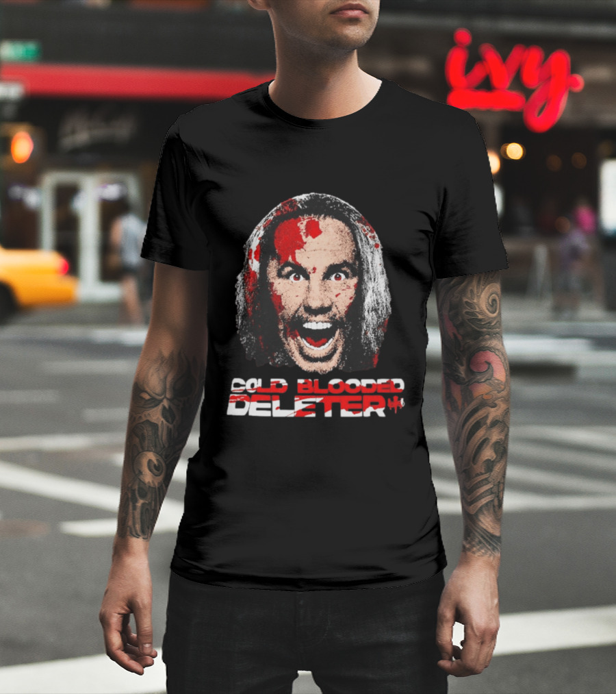 TNA Wrestling Matt Hardy Cold Blooded Deleter Face Paint T-Shirt