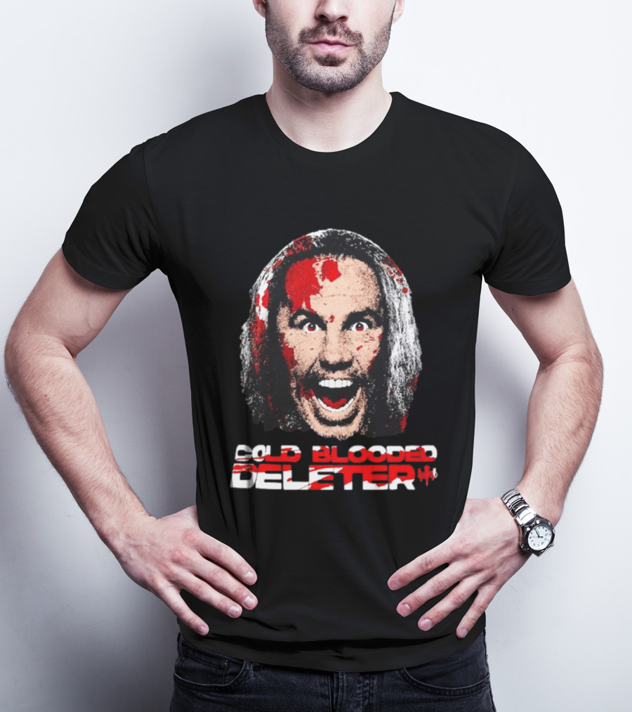 TNA Wrestling Matt Hardy Cold Blooded Deleter Face Paint T-Shirt