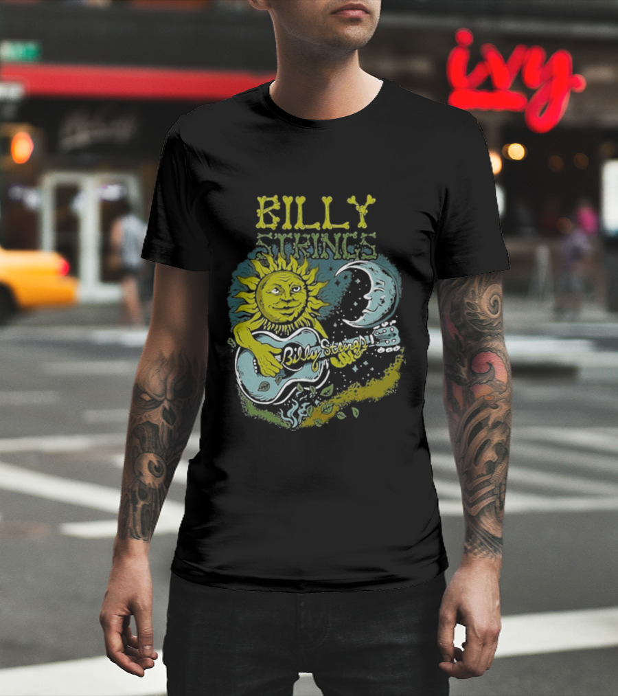 Billy Strings Sun And Moon Guitar T-Shirt
