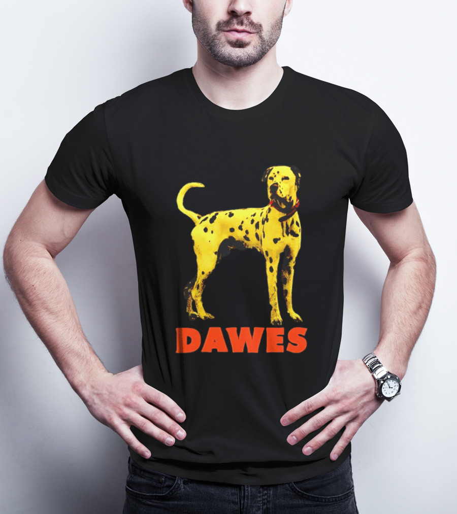 Dawes Dalmatian Dog Yellow And Red T-Shirt