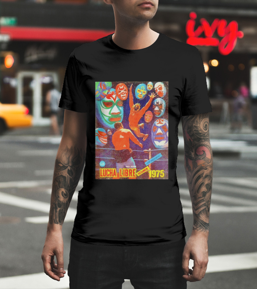 Lucha Libre 636 Resumen 1975 Mil Máscaras Mexican Wrestling Mask T-Shirt