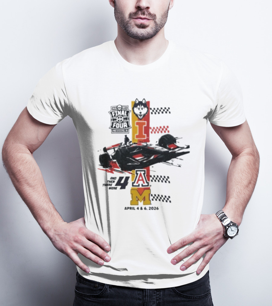 Final Four Racing Wolf Theme April 4 And 6 2026 Formula Car 4AM T-Shirt