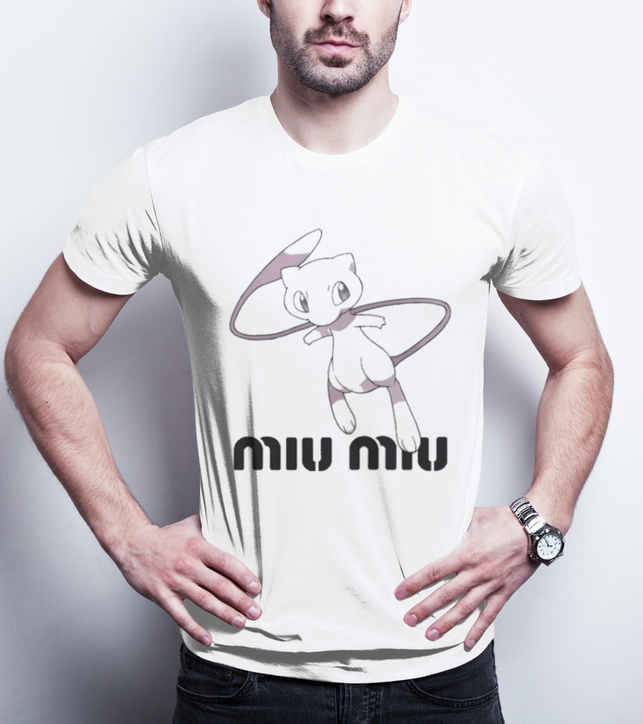 Miu Miu Pokemon Mew Anime Collaboration T-Shirt