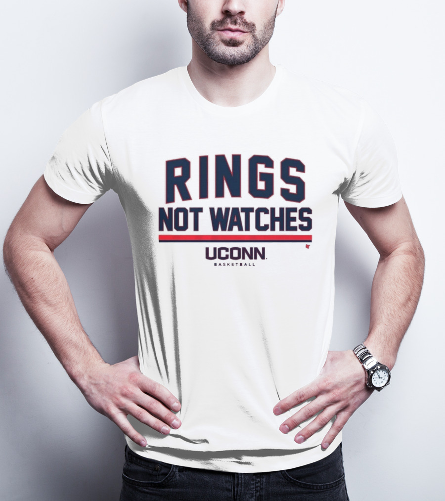 UConn Basketball Rings Not Es T-Shirt