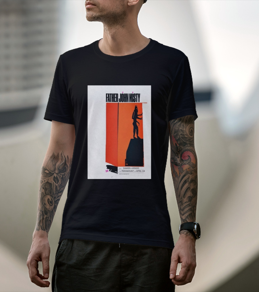 Father John Misty Seattle April 3 4 2026 Featuring Damien Jurado At Paramount Theater T-Shirt