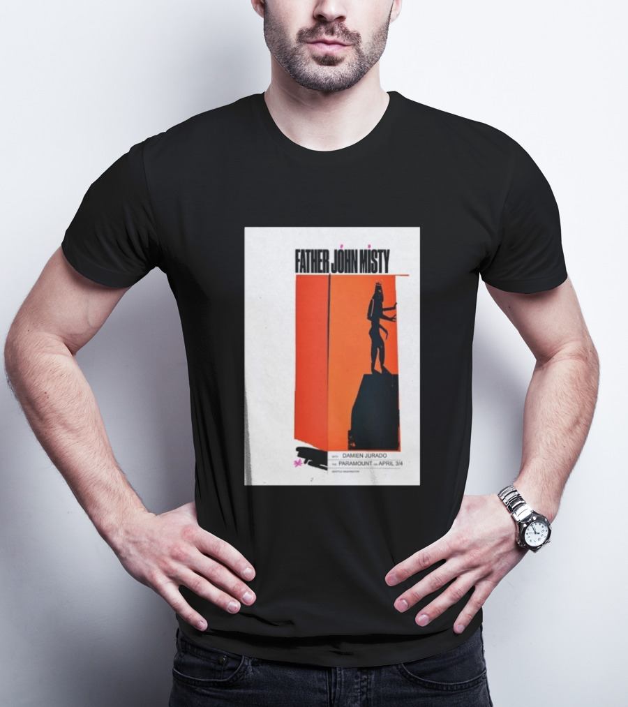 Father John Misty Seattle April 3 4 2026 Featuring Damien Jurado At Paramount Theater T-Shirt