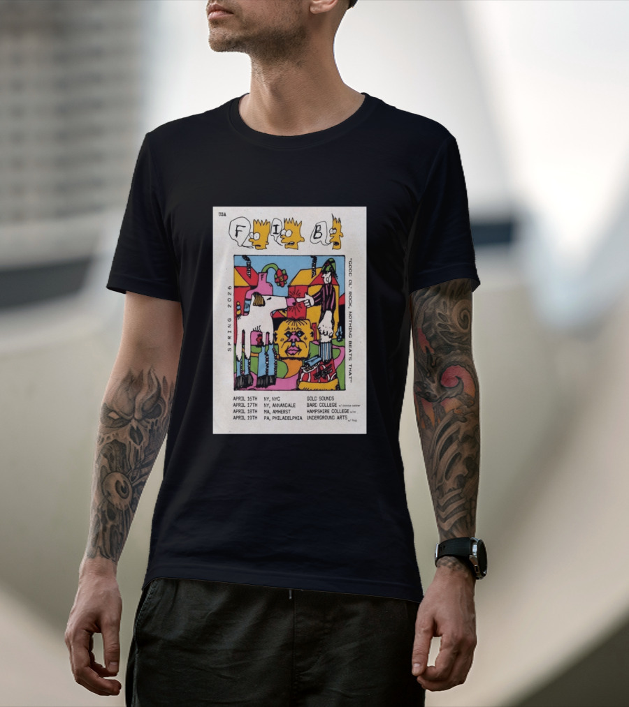 Fib Band Spring 2026 Tour Good Ol' Rock Iconic Dates USA Locations T-Shirt