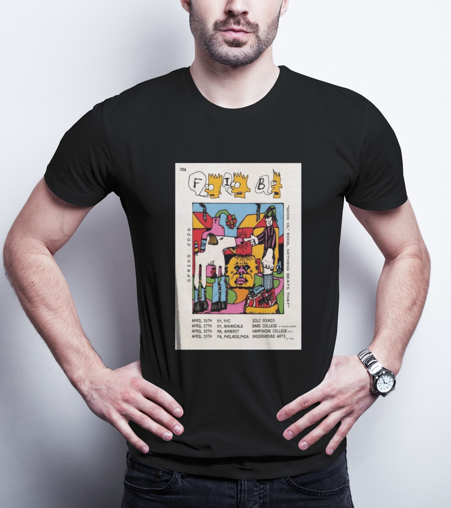 Fib Band Spring 2026 Tour Good Ol' Rock Iconic Dates USA Locations T-Shirt