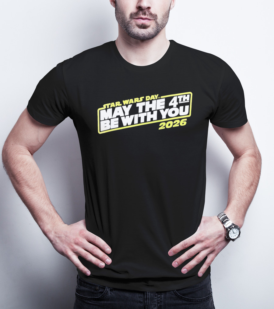Star Wars Day 2026 May The 4th Be With You Yellow T-Shirt