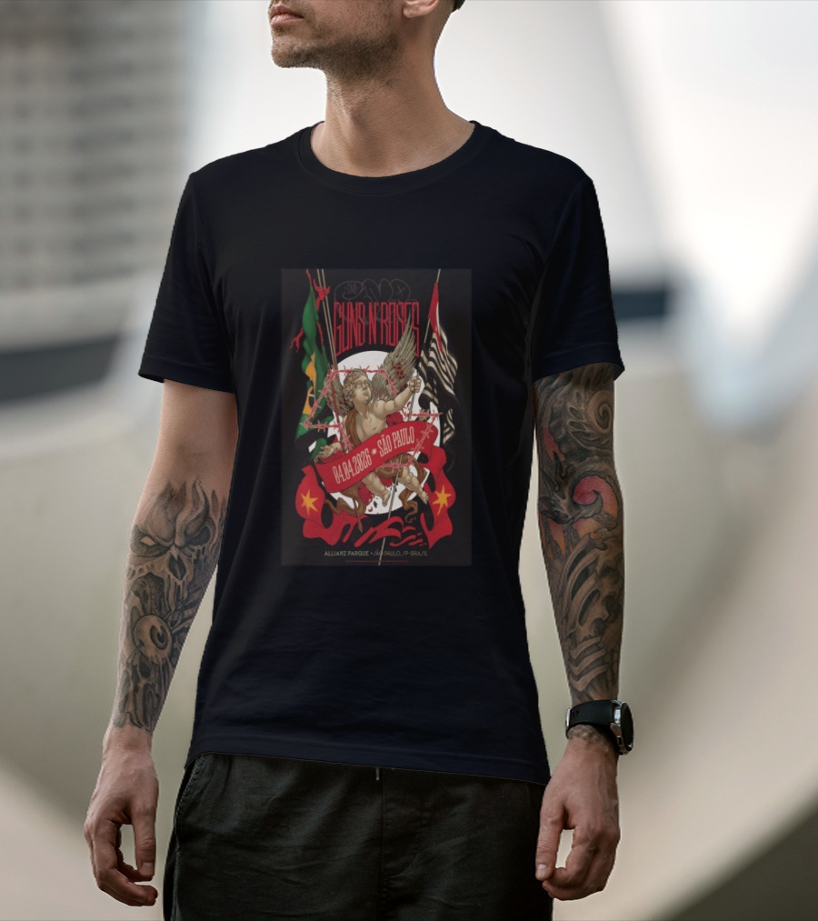 Guns N' Roses São Paulo April 4 2026 Allianz Parque Concert T-Shirt