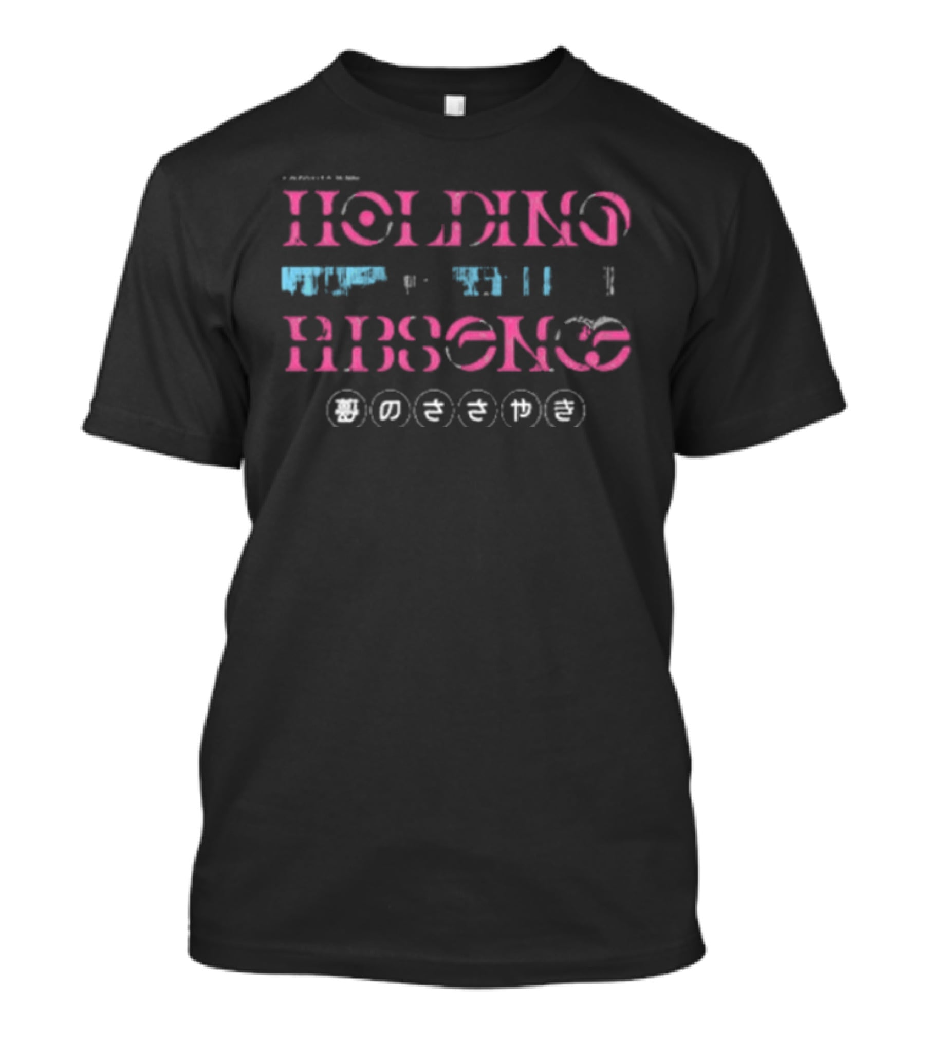 Holding Absence Whisper Black Vintage Style Japanese T-Shirt