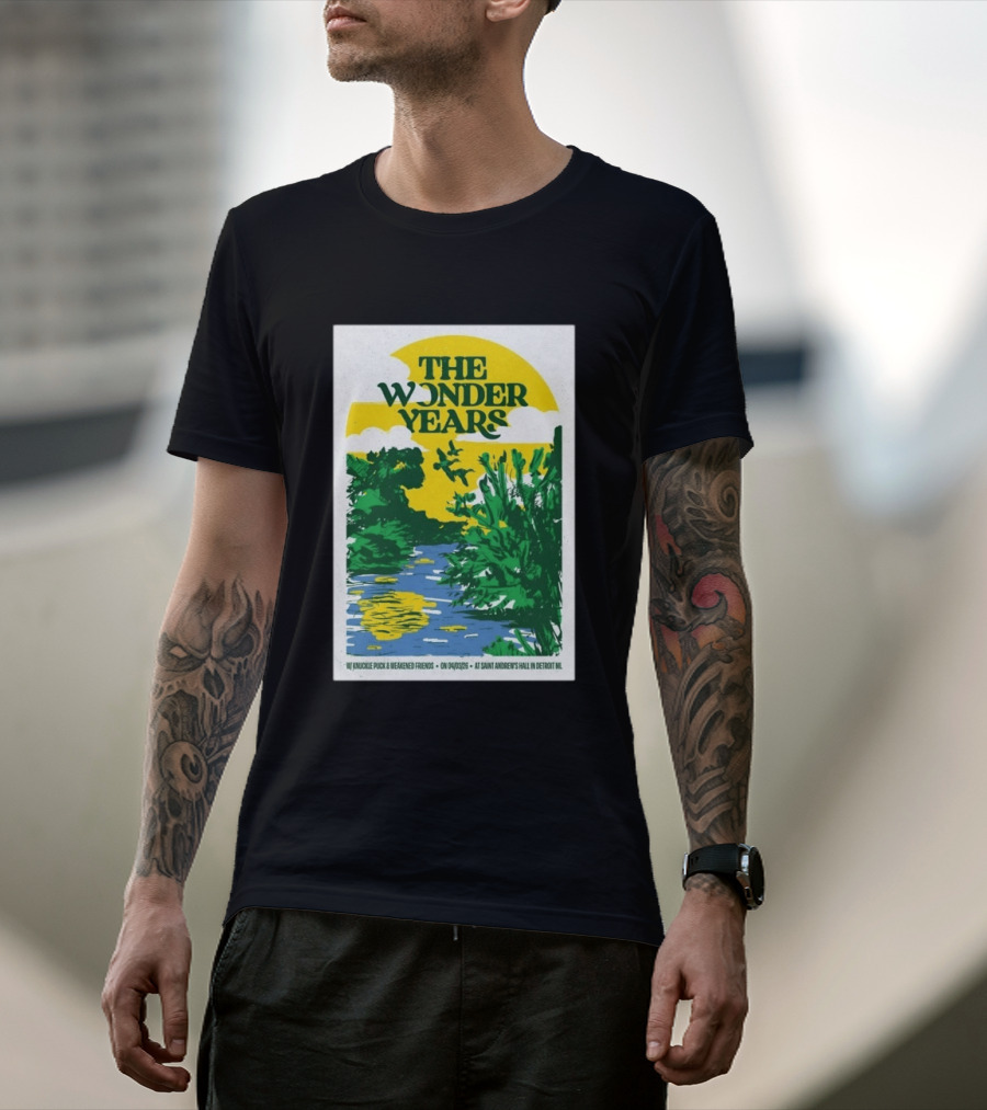 The Wonder Years St Andrew's Hall Detroit Michigan April 3 2026 Knuckle Puck Weakened Friends T-Shirt